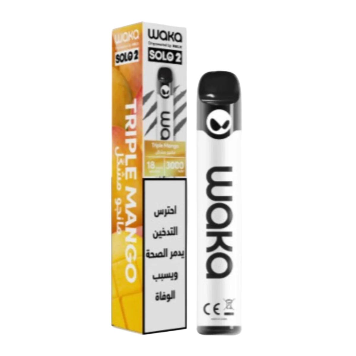 Waka Solo2 3K Triple Mango Disposable مانجو مشكل – الكلان فيب